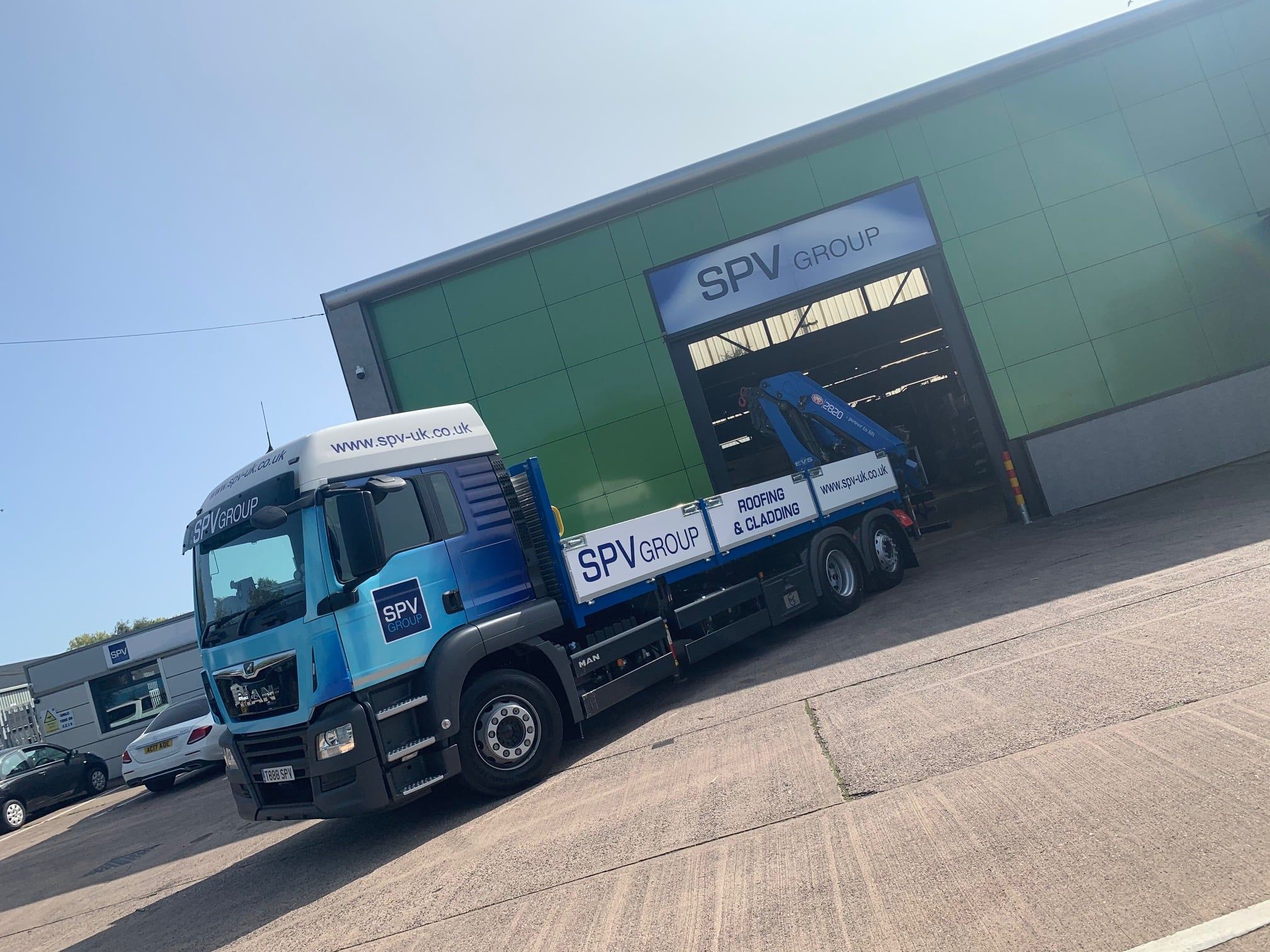 SPV Group takes delivery of a brand-new lorry | Roofing Cladding ...
