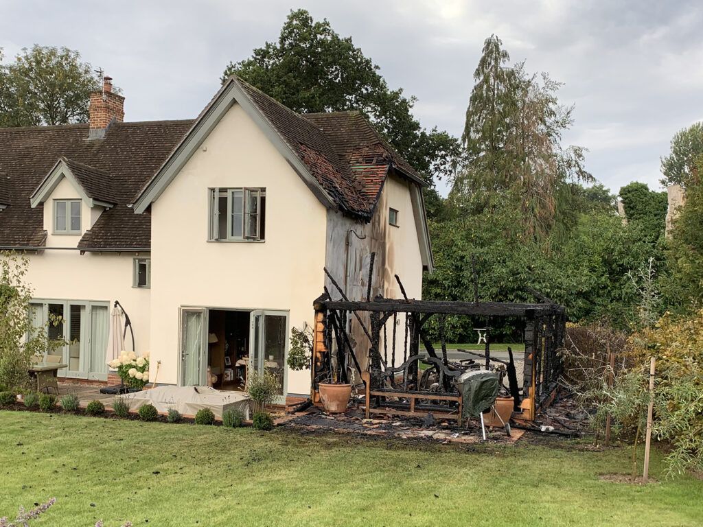 Class 1 Magply boards withstand real life fire test on Surrey home ...